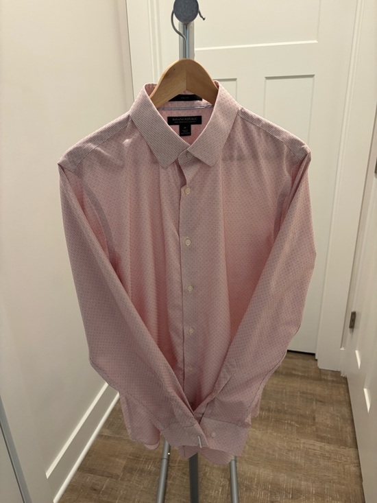 Banana Republic | Shirts | Banana Republic Mens Light Pink Micropattern ...